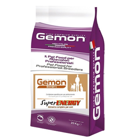 CROCCHETTE PER CANI MONGE modello GEMON DOG AGRARIE SUPER ENERGY PER CANI DI TAGLIA MEDIA 20KG ...